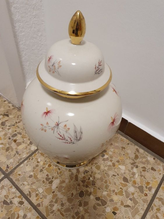 Grosse Vase mit Deckel Johann Seltmann Vohenstrauß Bavaria | Kaufen auf Ricardo