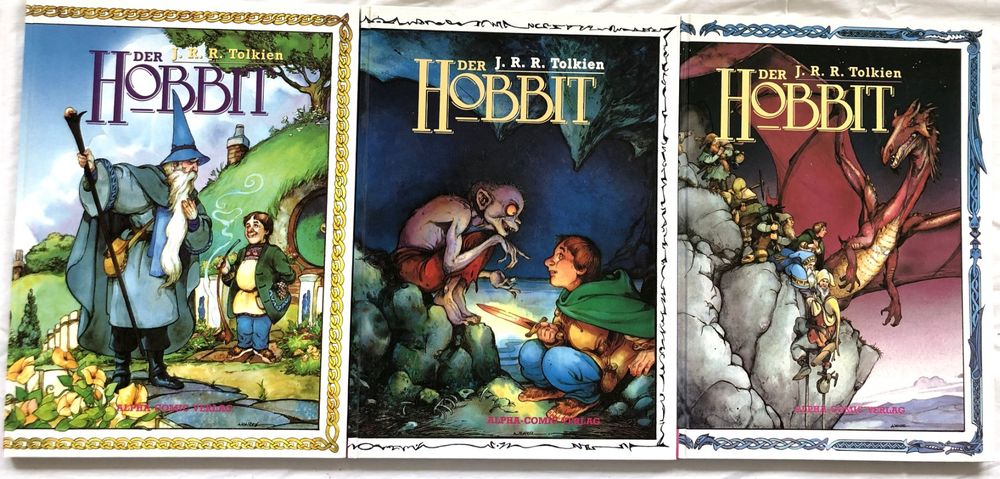 Alpha-Comic präsentiert: DER HOBBIT - Band 1/2/3 - Hardcover (Gebraucht ...