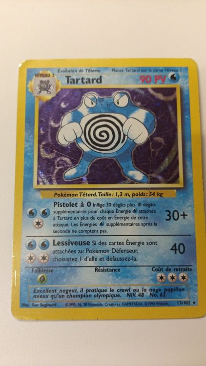 Tartard 13/102 (Français/Holo) Pokemon Set de base | Kaufen auf Ricardo