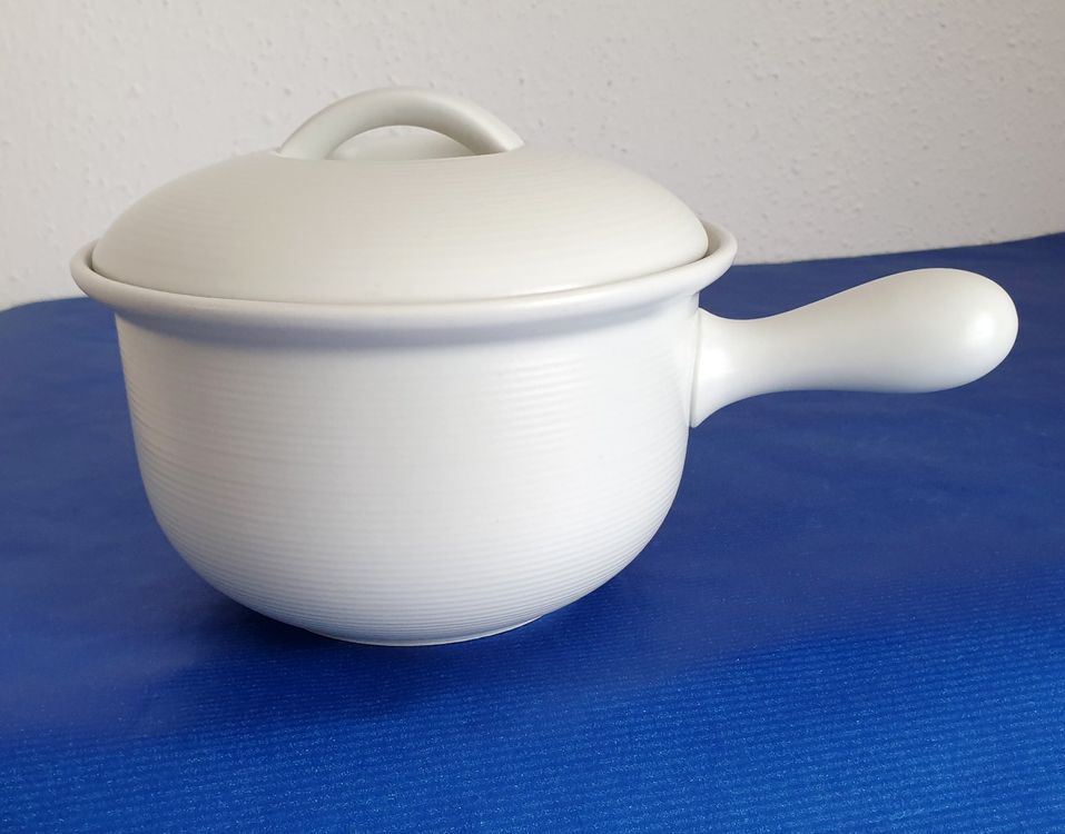 Thomas Flammfest Trend weiss Schüssel mit Deckel Kasserolle (Neu ...