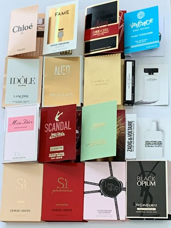 18 Duftproben für Damen (Dior, Prada, Armani, Mugler u.a.) (Neu und ...