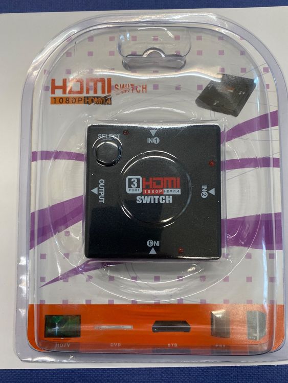 1080 HDMI SWITCH - 3 WEG HDMI SPLITTER (Gebraucht) in Geneva für CHF 1 ...