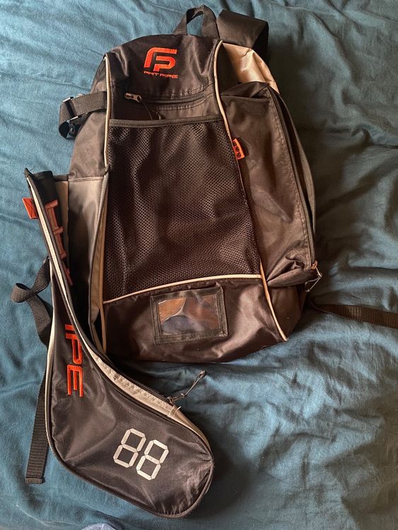 Unihockey Fat Pipe Lux Stick Backpack black/orange (Gebraucht) in ...