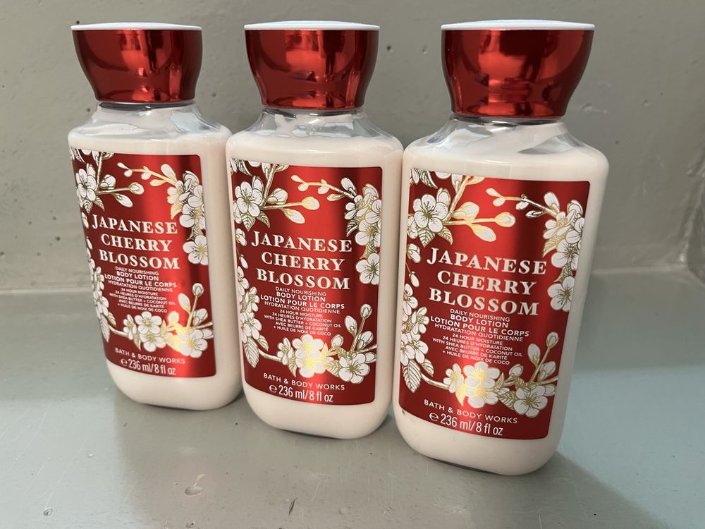 Bath & Body Works 3x Japanese Cherry Blossom Lotion 🌸 (Neu und ...