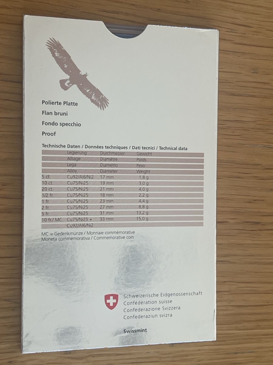 Monete Svizzere Proof 2008, Fondo Specchio ️🎁 (Neu und originalverpackt ...