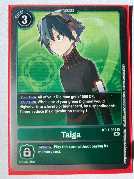 Taiga BT11-091 DIGIMON EN | Kaufen auf Ricardo