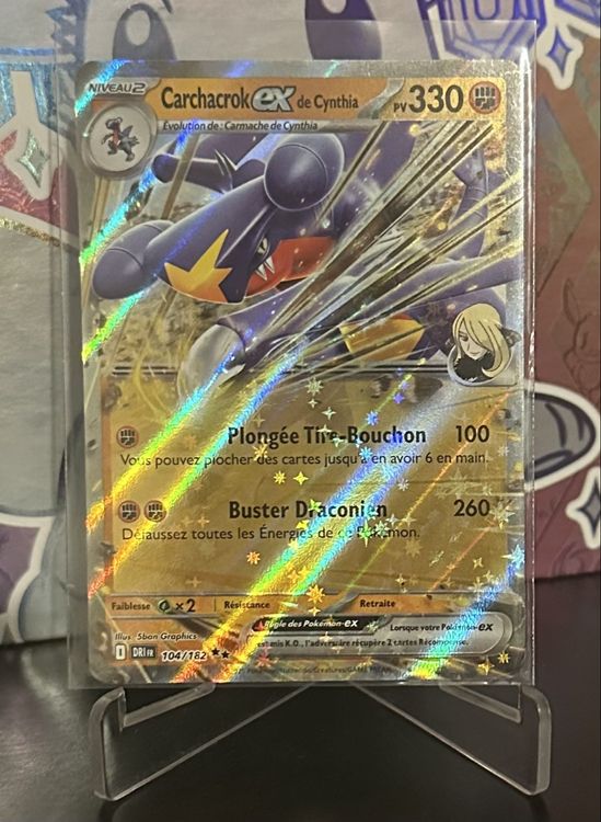 Pokémon Ultra Rare - Carchacrok EX de Cynthia ! (Gebraucht) in Grand ...