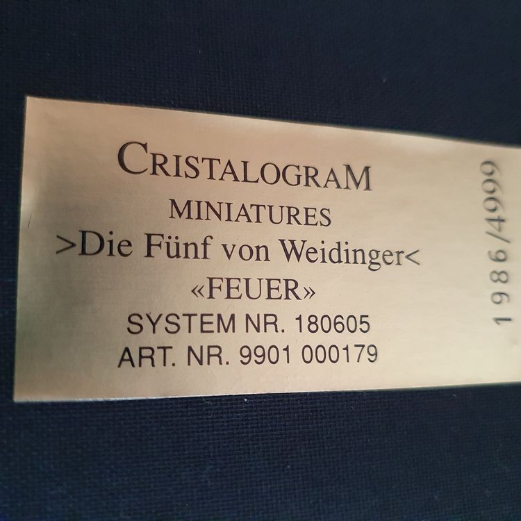 Swarovski Cristalogram Hubert Weidinger "Feuer" (Gebraucht) in für CHF ...