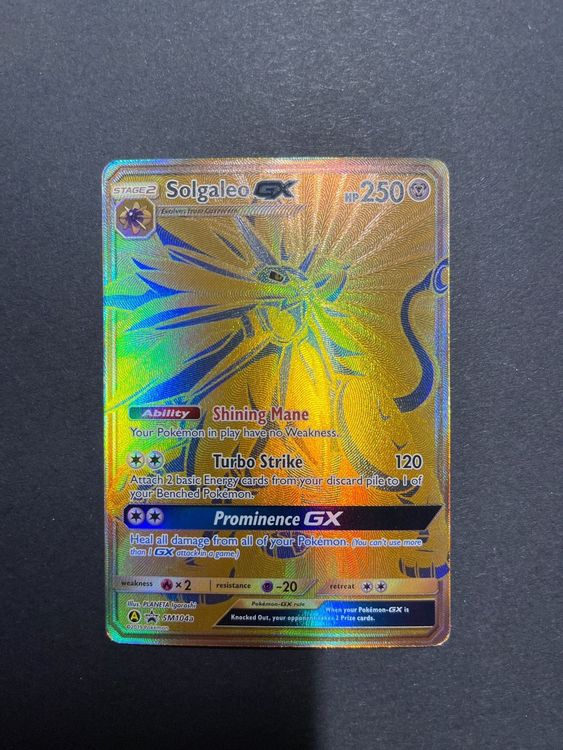 Pokemon Solgaleo GX Gold Karte Holo (Gebraucht) in für CHF 7 – mit ...