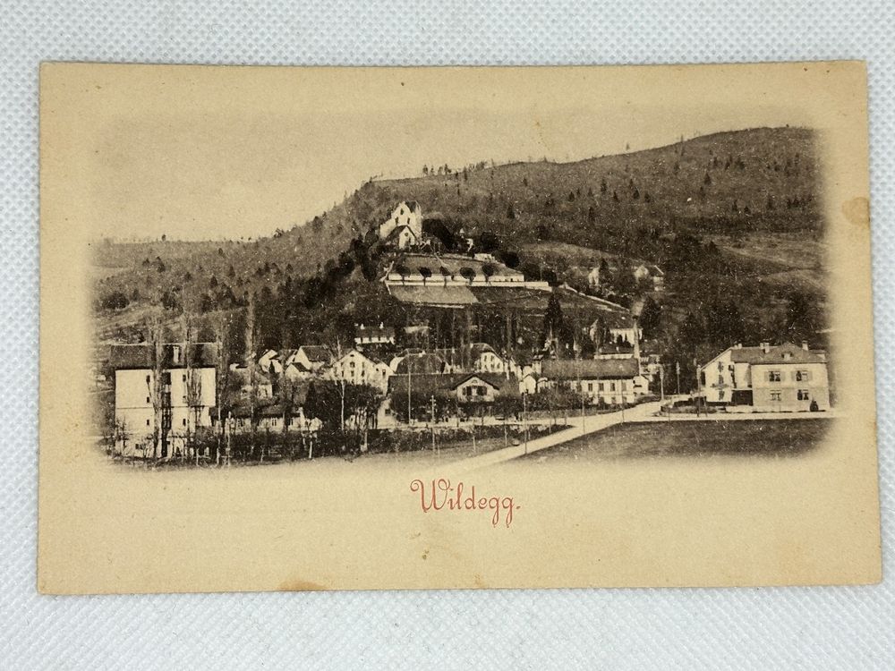 Ansichtskarte Wildegg Teilansicht mit Schloss, 1910 ? | Kaufen auf Ricardo
