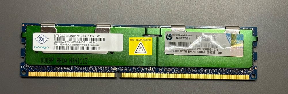 Nanya 8GB 2Rx4 PC3-10600R ECC REG RAM (Gebraucht) in Buchrain für CHF 3 ...