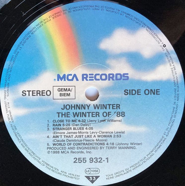 JOHNNY WINTER - THE WINTER OF '88 (Gebraucht) in Bottens für CHF 14 ...