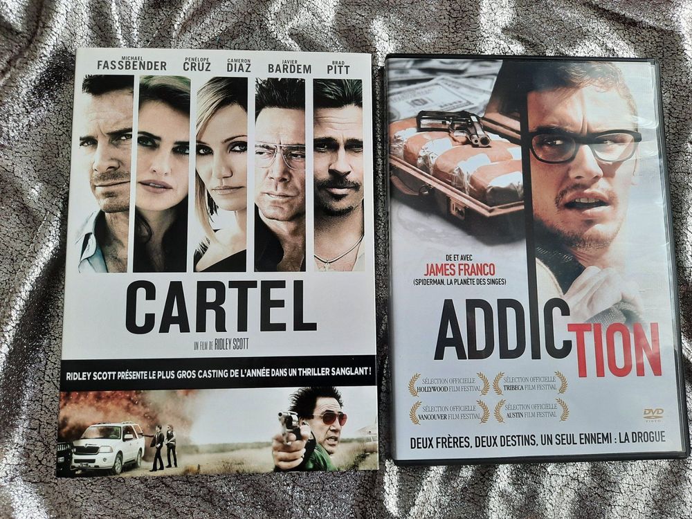 2 DVD ADDICTION + CARTEL (James Franco, Michael Fassbender) (Gebraucht ...