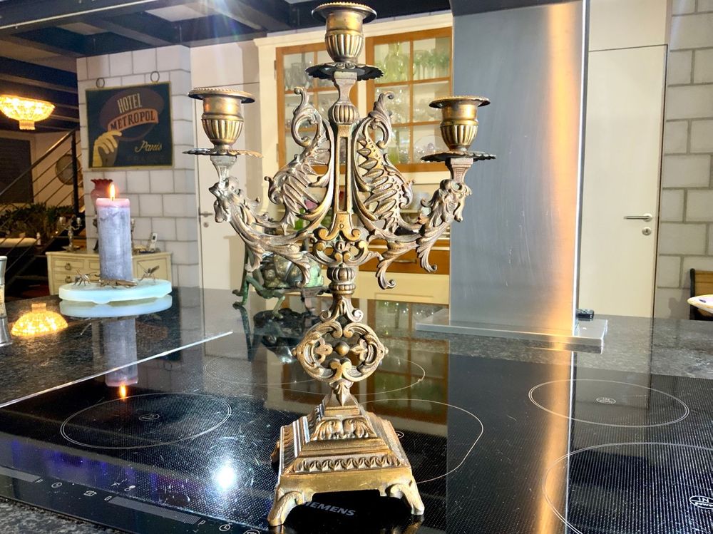 JUGENDSTIL KERZENLEUCHTER BRONZE FRANCE | Kaufen auf Ricardo