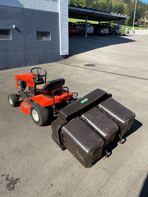 Rasentraktor Ariens mit Mähwerk, Schneeschild, Auffangkorb (Gebraucht) in Bichelsee für CHF 1500 ...