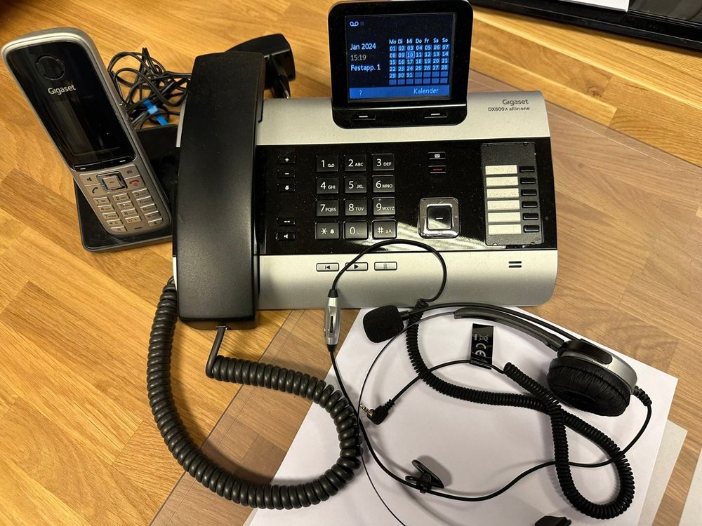 Telefon mit zweiter Station und Headset Gigaset DX800A (Gebraucht) in ...