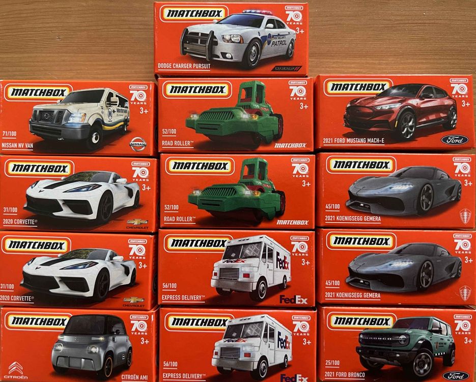Matchbox Power Grab set x13 Corvette, Ford Bronco, Mustang | Kaufen auf ...