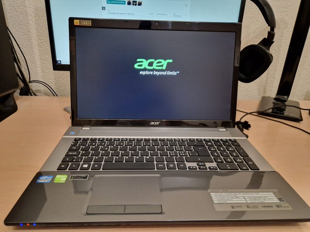 pc portable acer aspire v3-771G i7 32GB ram (D'occasion) à Monthey pour ...