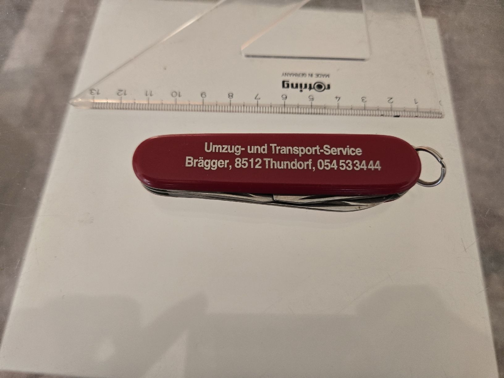 🔪 Schweizer Taschenmesser – "Brägger Umzug- und Transport" (Gebraucht ...