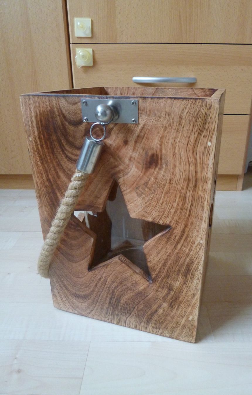 Holzlaterne gross 28 cm (Gebraucht) in Dättlikon für CHF 15 – mit ...