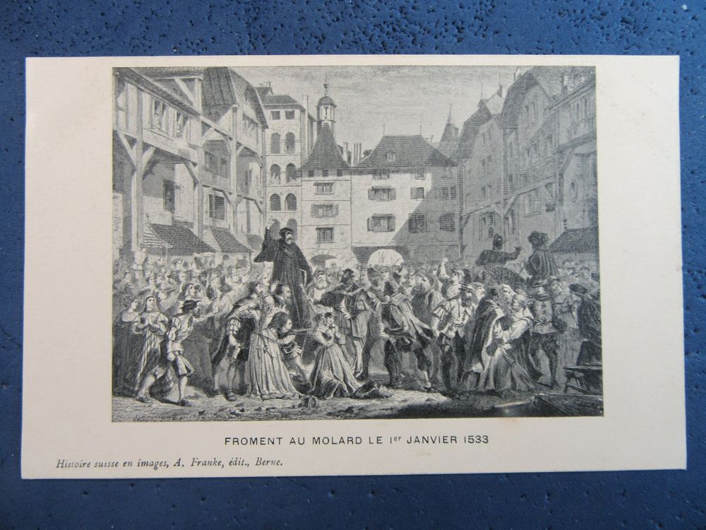 AK GENF FROMENT AU MOLARD LE 1.JAN.1533 REPRO | Kaufen auf Ricardo