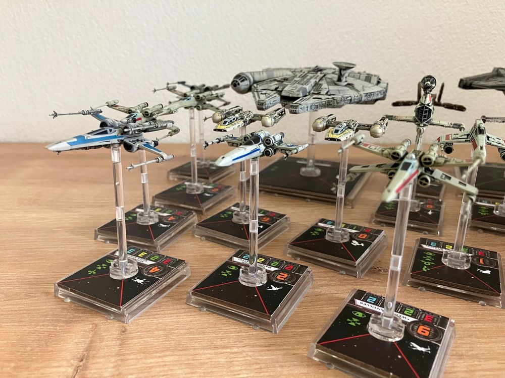 Star Wars X-Wing Tabletop-Spiel: Sammlung mit viel Zubehör (Gebraucht ...