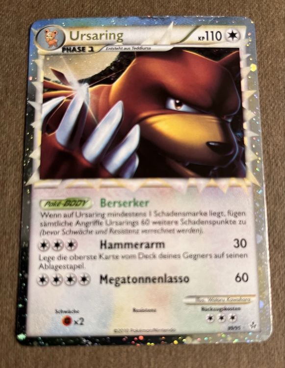Ursaring Prime 89/95 Holo Rare HG&SS Unleashed Pokemon Karte | Kaufen auf Ricardo