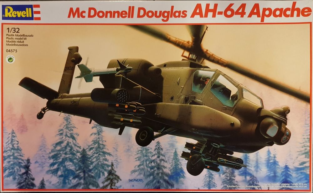 REVELL 04575 MC DONELL DOUGLAS AH-64 APACHE 1:32 NOS (Neu und originalverpackt) in Adelboden für ...
