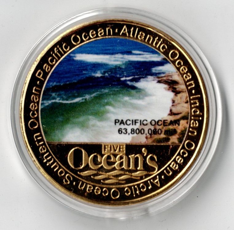 Pacific Ocean_Five Oceans_Gedenkmedaille (Neu (gemäss Beschreibung)) in ...