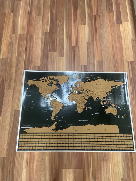 Weltkarte zum Rubbeln 58x83 CM | Kaufen auf Ricardo