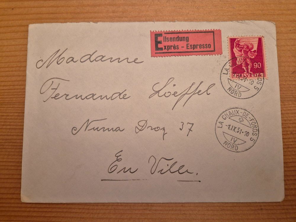 CH-Express Brief aus 1951 Zustand gemäss Bilder (Gebraucht) in ...