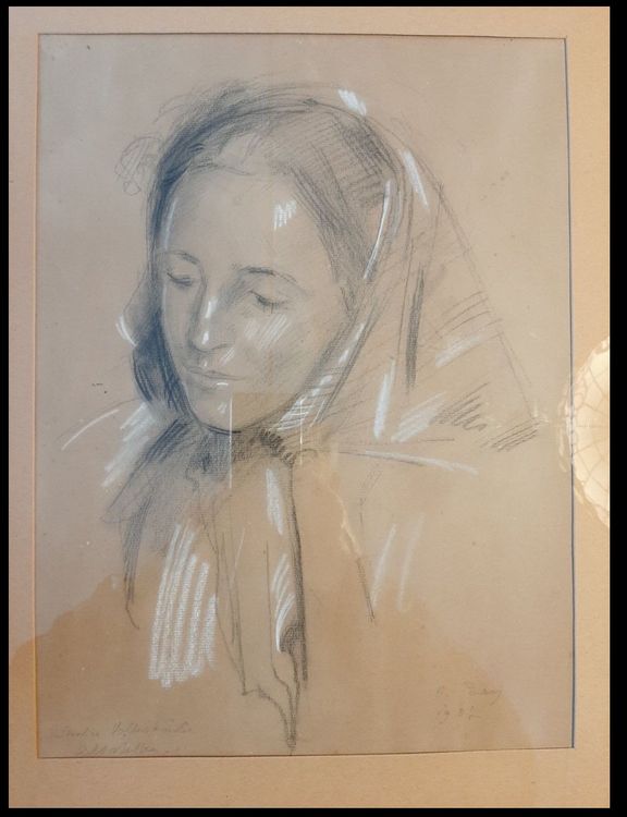 Selbstportrait Originalzeichnung von Hanni Bay 1937 (Gebraucht) in Basel für CHF 740 – mit ...