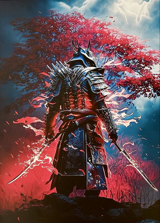 Displate "Samurai" Metallbild Gr. L (Neu (gemäss Beschreibung)) in für ...