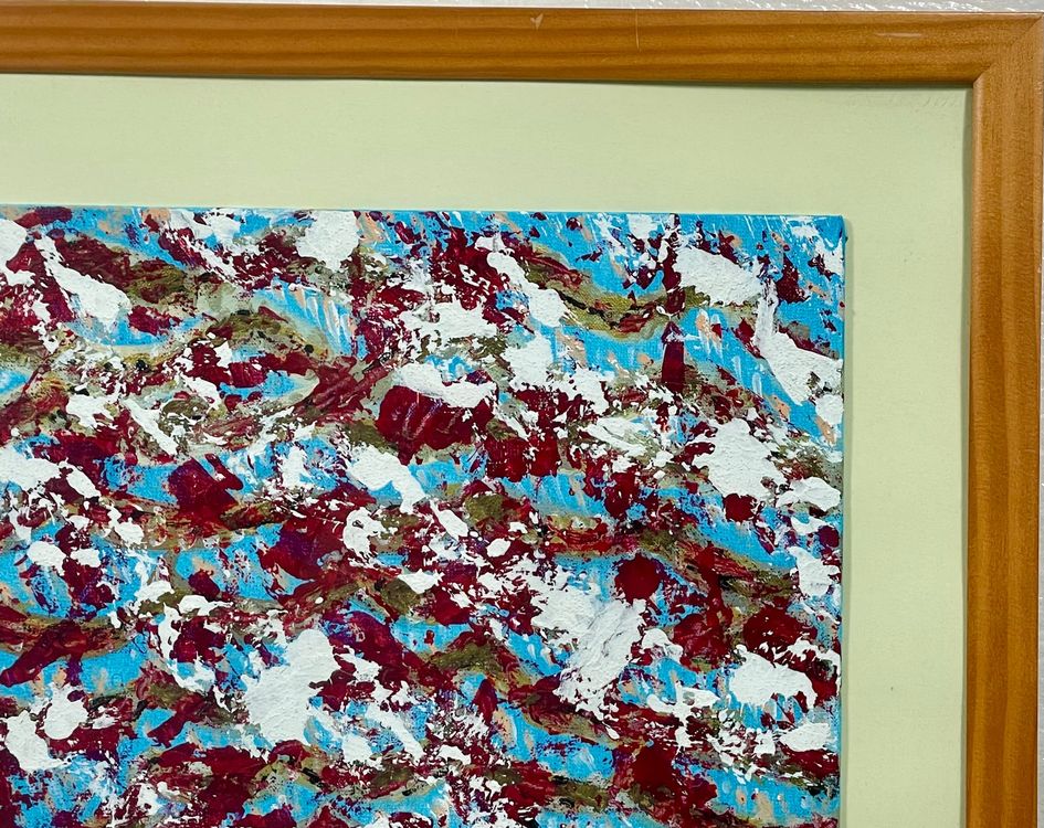 Interessante Moderne Abstrakte Gemälde unleserlich Signiert | Kaufen auf Ricardo