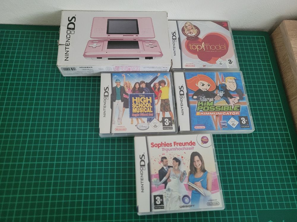 Nintendo DS Pink Bundle - Console and 5 Games - Rare! (Gebraucht) in ...