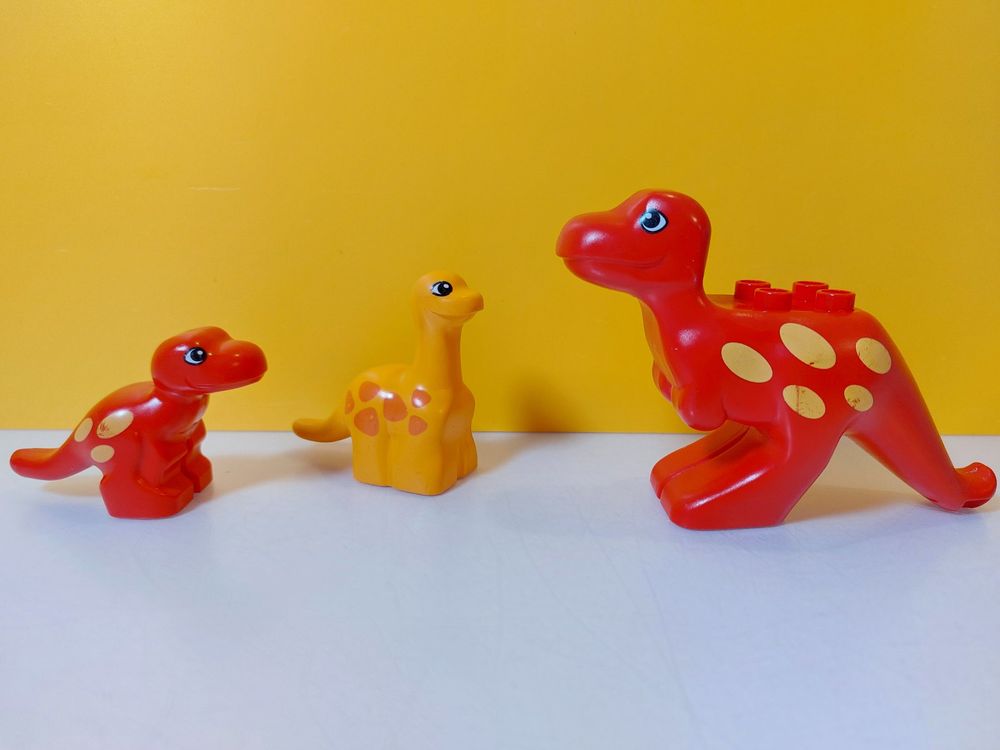 LEGO Duplo Dinosaurier mit kleinem Dino + kl. Brachiosaurier (Gebraucht ...