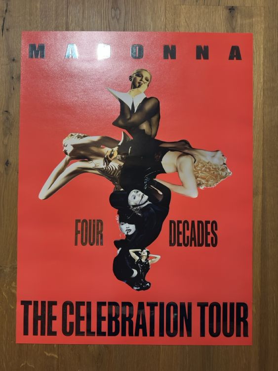 Madonna Celebration Tour A2 Red Lithograph Poster Official (Neu (gemäss ...