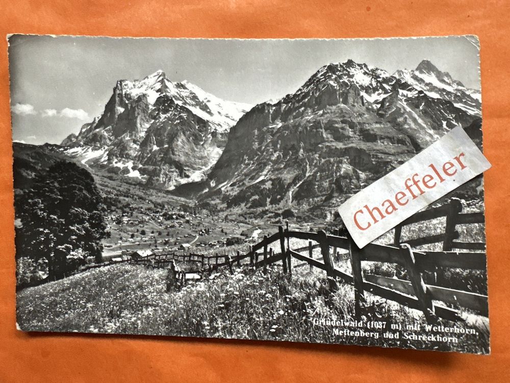1963 Grindelwald Wetterhorn, Mettenberg und Schreckhorn (Gebraucht) in ...