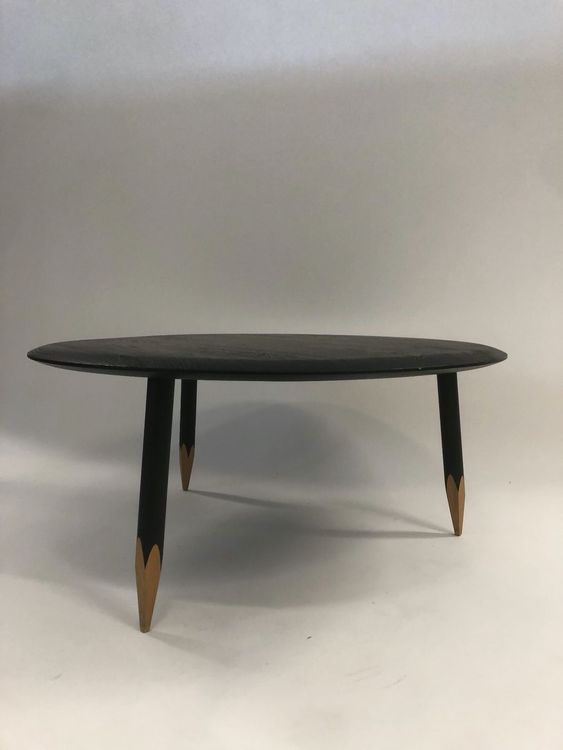 Hoof Table SW2 & TRADITION Designer Tisch ø90cm schwarz (Gebraucht) in ...