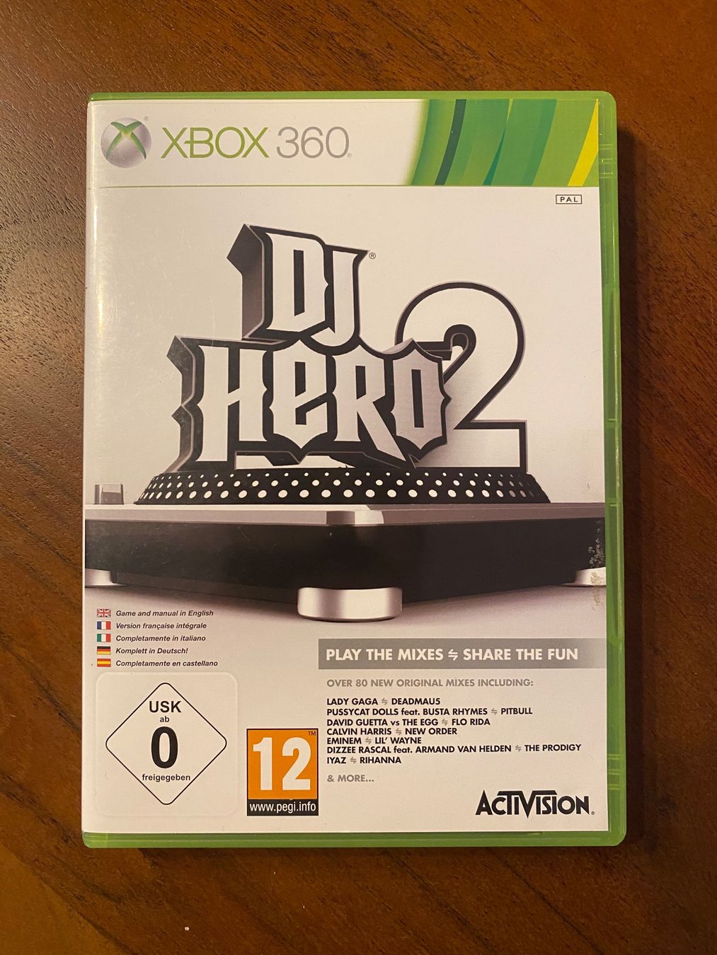 Xbox 360 DJ-Hero Turntable Controller inkl. DJ Hero 2 Spiel (Gebraucht ...