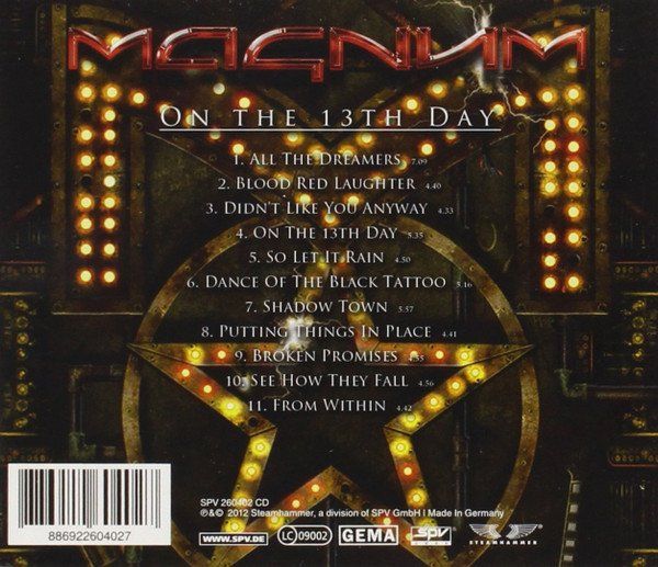 CD/ MAGNUM : ON THE THIRTEENTH DAY (2012) HARDROCK - LEGENDS (Neu ...