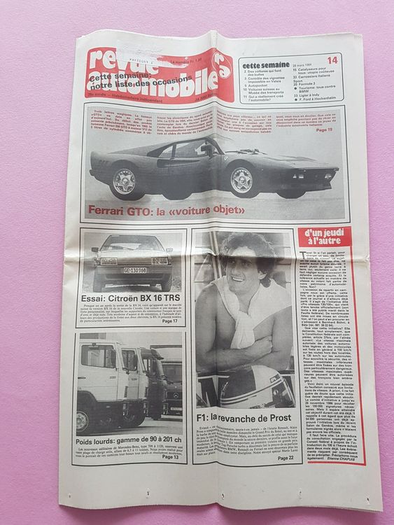 Oldtimer, journal Revue Automobile, FERRARI 250 GTO, 1984 (Gebraucht ...