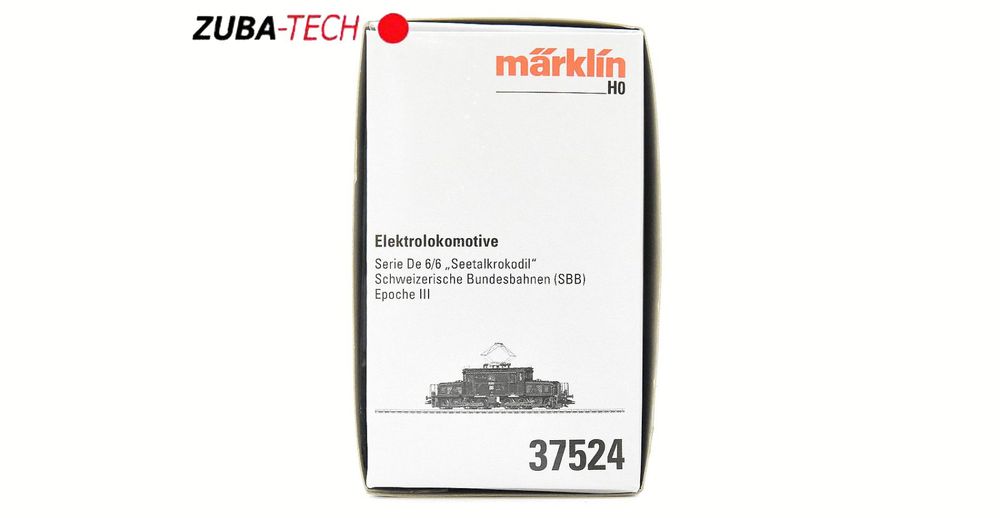 Märklin 37524 E-Lok De 6/6 Seetalkrokodil SBB H0 WS Digital (Gebraucht ...