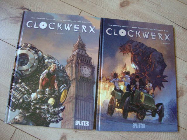 Steam Science Fiction Krimi Comic: CLOCKWERX Band 1+2 kompl. (Gebraucht ...