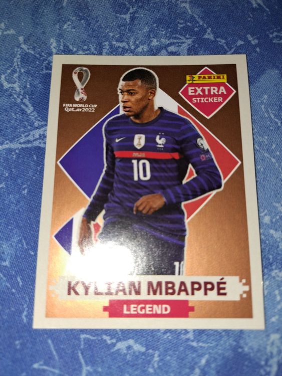 Panini WM 2022 Extra Sticker Bronze Edition Kylian Mbappé (Neu (gemäss ...