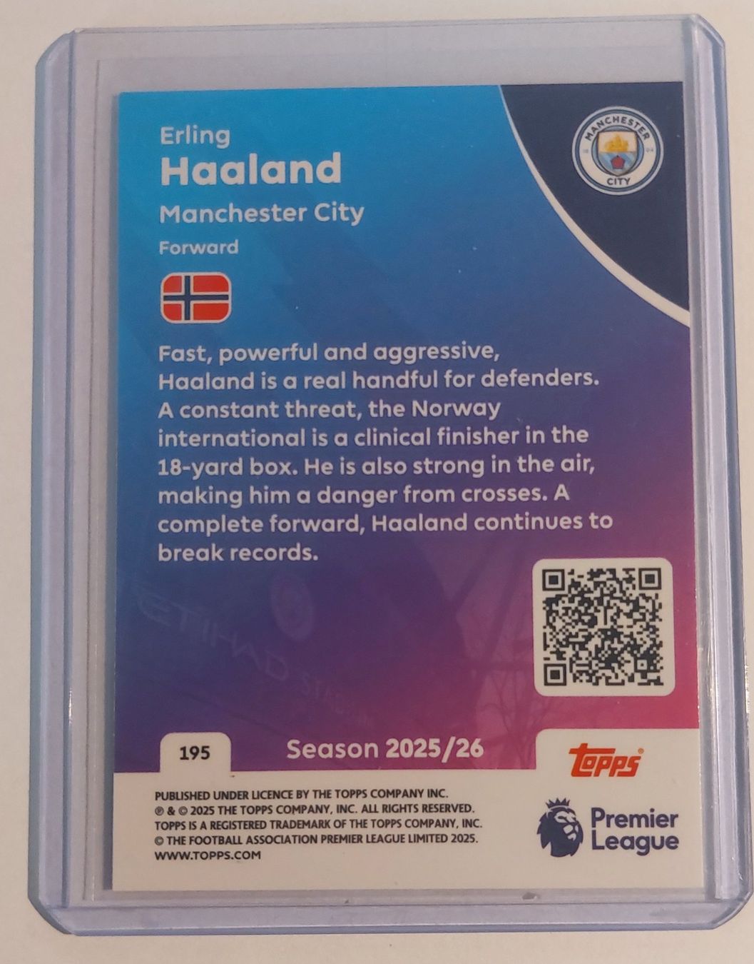 Topps Premier 2026 Erling Haaland Base Man City WOW! (Gebraucht) in St ...