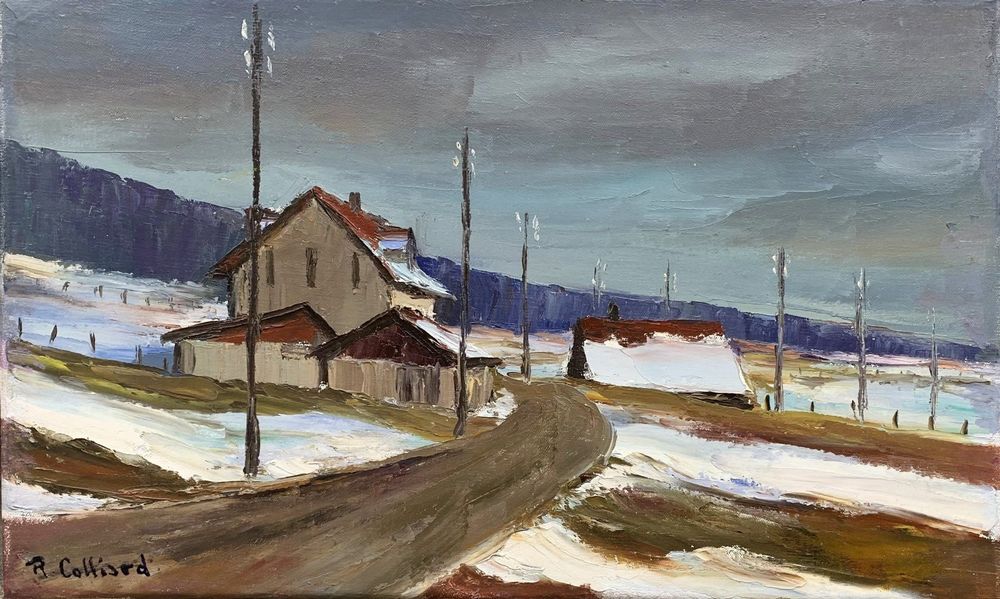 Roland Colliard Vallée de la Brévine, 1979 Öl auf Leinwand, (Gebraucht ...