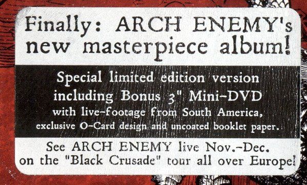 CD&DVD/ ARCH ENEMY : RISE OF THE TYRANT (2007) DEATH METAL (Gebraucht ...