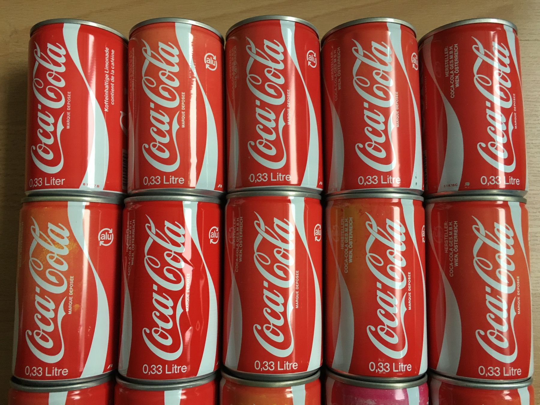 Alte Coca Cola Dosen Vintage Coke Leer 80er Jahre 15 Stk. (Gebraucht ...