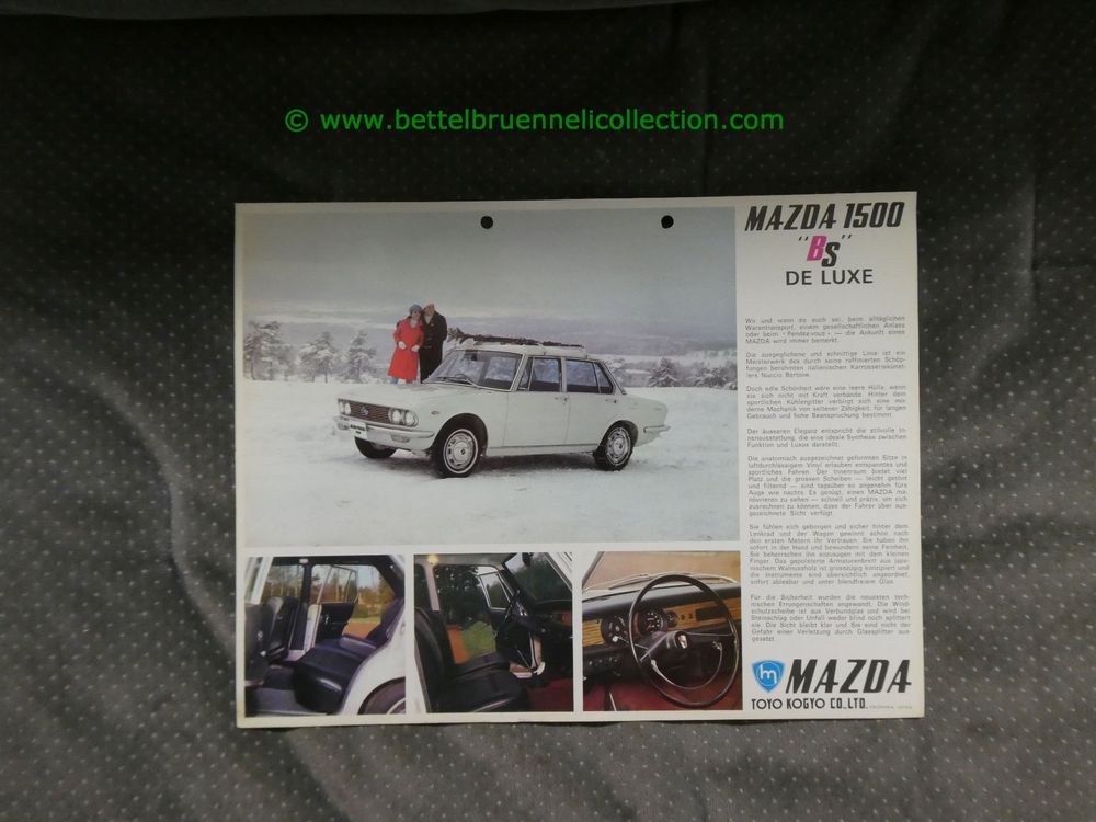 Mazda 1500 BS de Luxe 1964 Prospekt deutsch | Kaufen auf Ricardo